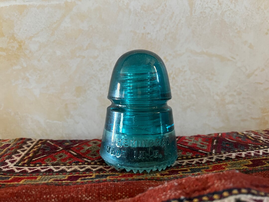 Hemingray 21 Teal Glass Insulator Telegraph Telephone Electric ...