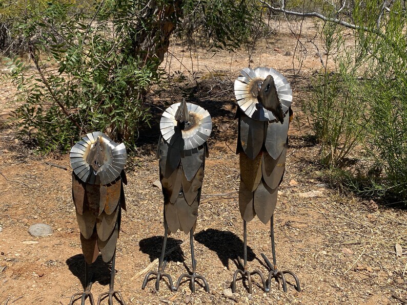 Rustic Handcrafted Metal Desert Vulture Buzzard Metal Yard Art | Etsy
