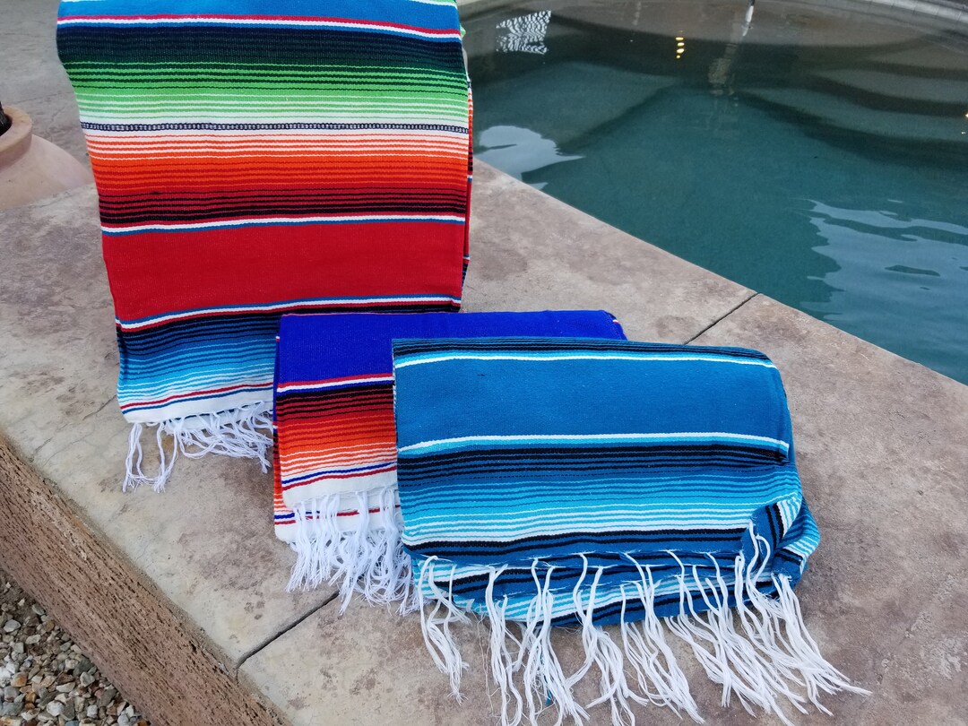 Mexican Serape Mexican Blanket Kiva Ladder Southwest Decor - Etsy
