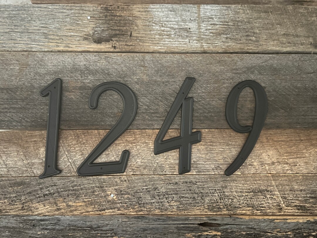 Vintage Metal House Numbers Mailbox Numbers - Etsy