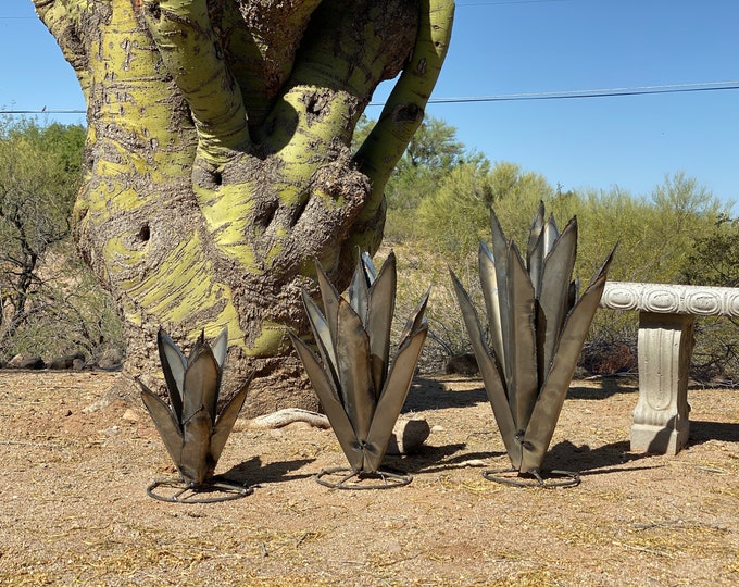 Metal Nopal Cactus Sculpture mini - Etsy
