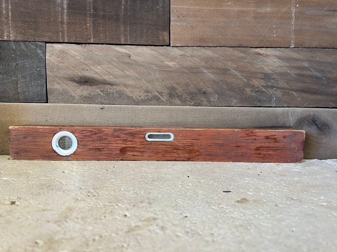 Vintage Wooden Level Retro Tool - Etsy