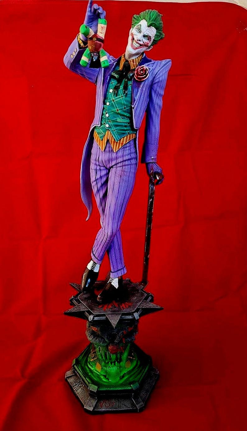 Joker Inspired Statue - Etsy