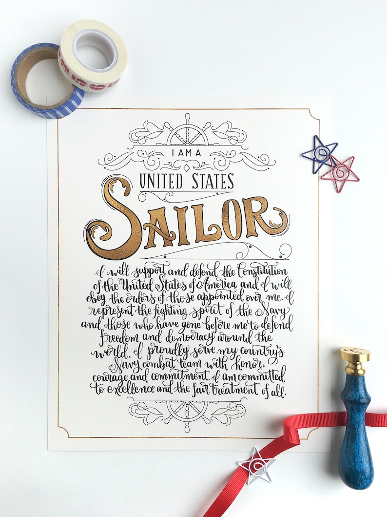 Sailors Creed - Etsy