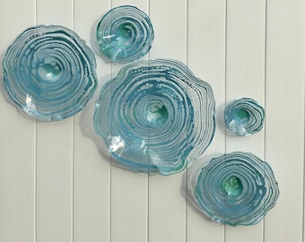 Aqua Wall Art | Etsy