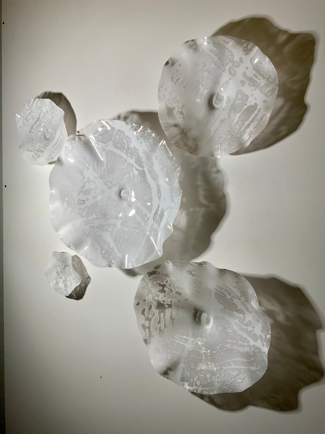 White Wall Plate/recycled Plastic/looks Like Glass/pick Your Size ...