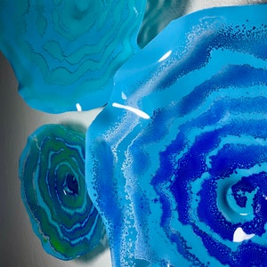 Handmade Recycled Plastic Round Large Wall Mural 8 Piece - Etsy