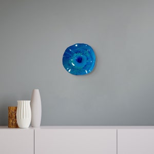Handmade Recycled Plastic Home Decor Small Wall Flower 9 Monochromatic ...