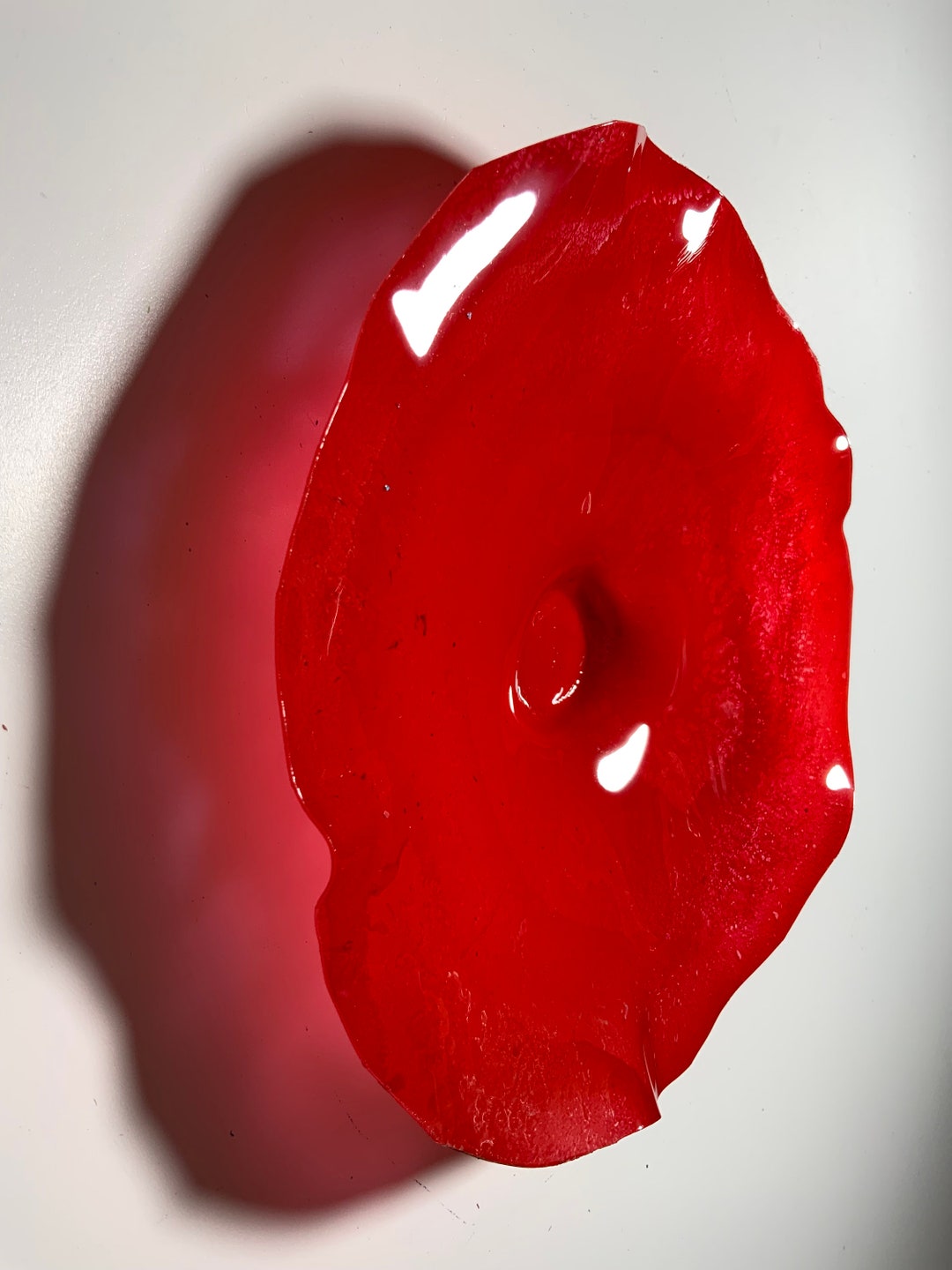 Small Wall Flower Platter Eco Art 9 Handmade Lightweight Eco-friendly ...