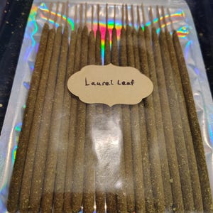 Laurel Leaf Incense - Bay Leaf Incense - Mini Hand Rolled Incense ...