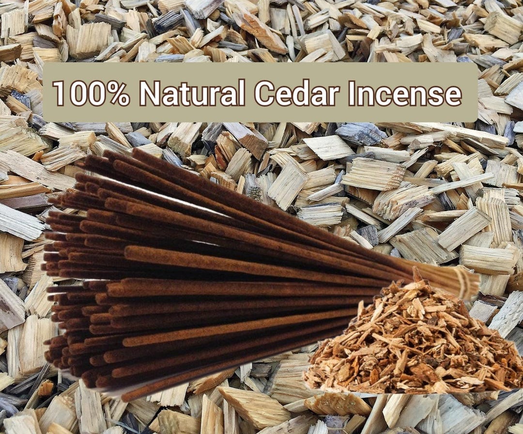 Cedar Incense Sticks - Hand Dipped Natural Essential Oil Incense Sticks ...