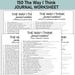 The Way I Think Printable Worksheet, Journal Printable, Fill-in-the ...