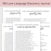 150 Love Language Discovery Journal, Printable, Journal, Minimalist ...