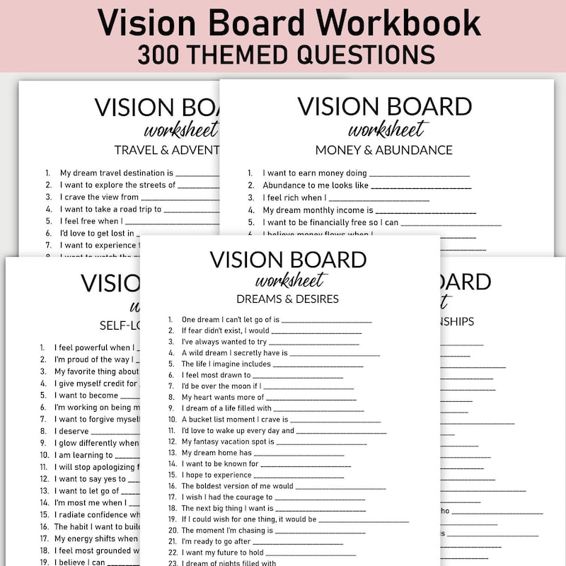 Vision Boards Journal - Etsy