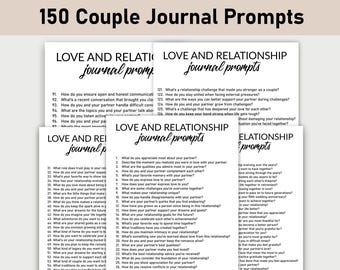 150 Marriage Journal Prompts Bundle, Printable, Journal, Minimalist ...