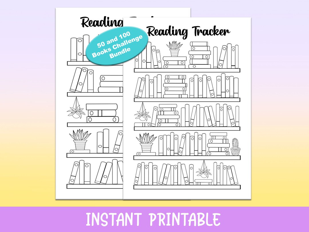Reading Tracker Printable, Instant Download, Planner, Journal Page ...