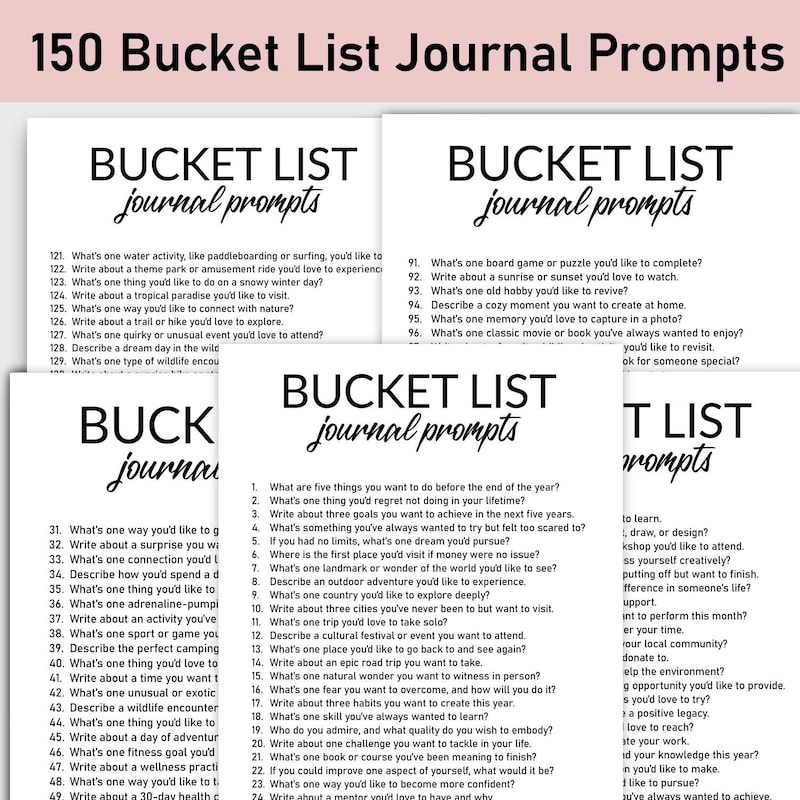 Bucket List - Etsy