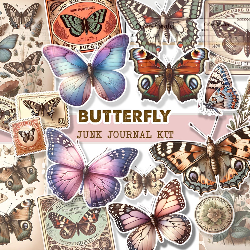 Butterfly Ephemera - Etsy