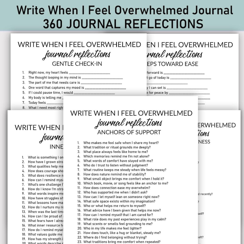 Reset Overwhelm - Etsy