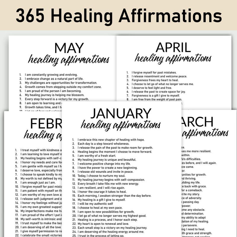 365 Affirmation Journal - Etsy