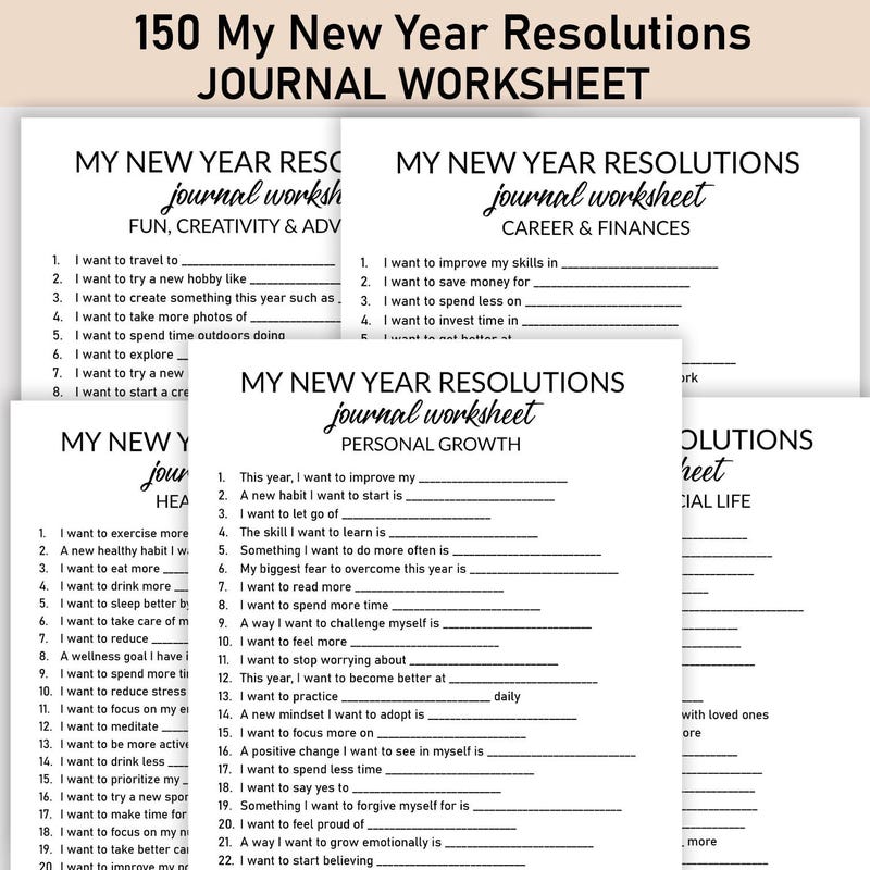 New Year Reset Workbook - Etsy