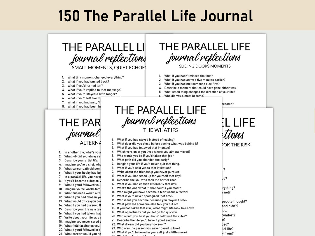 150 the Parallel Life Journal, Printable, Journal, Self-discovery, Road ...