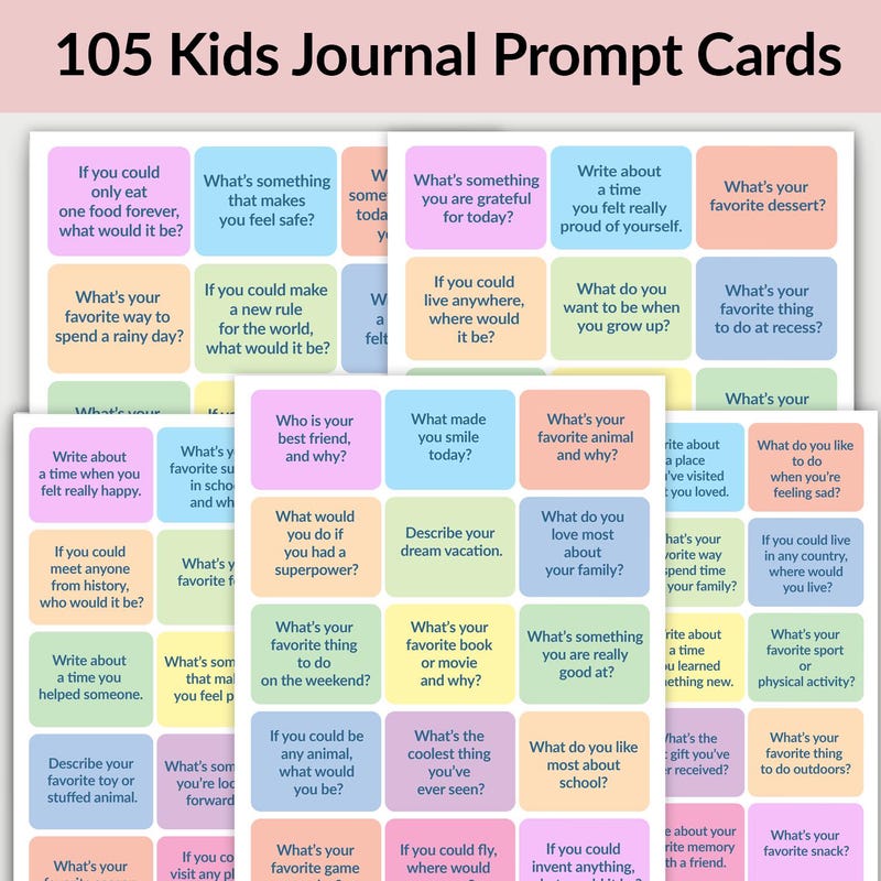 Template Gratitude Kids Journal - Etsy UK