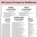 365 Journal Prompts for Mindfulness , Printable, Journal, Minimalist ...