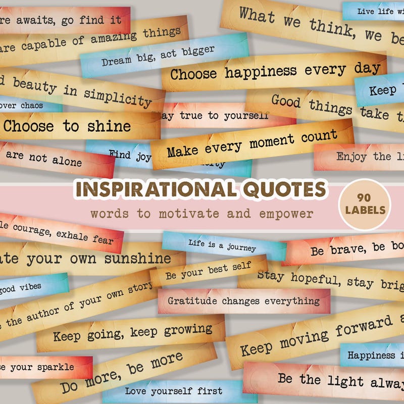 Inspirational Quote Cards - Etsy