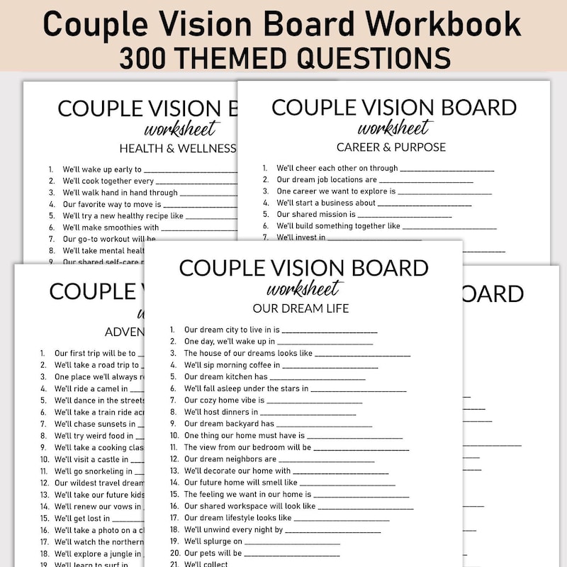 2026 Couple Vision Board - Etsy