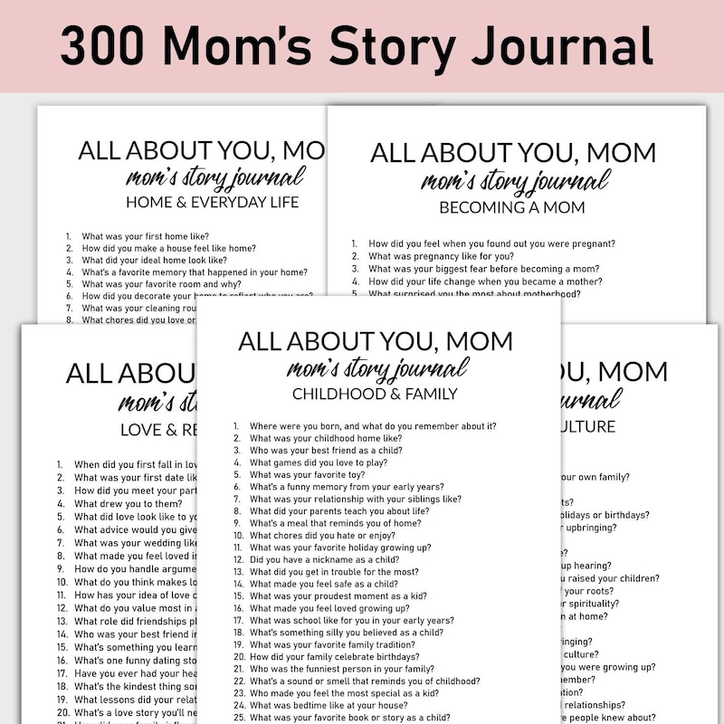Memory Journal Family - Etsy