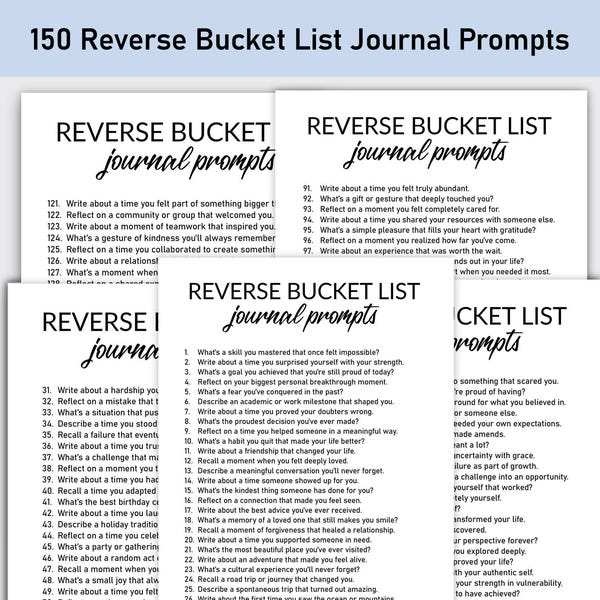 Bucket List of Experience - Etsy