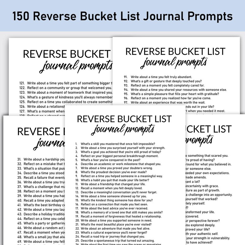 Bucket List of Experience - Etsy