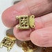 Set of 10 Double Strand Gold Filigree Box Clasps 10 X 15mm Flower ...