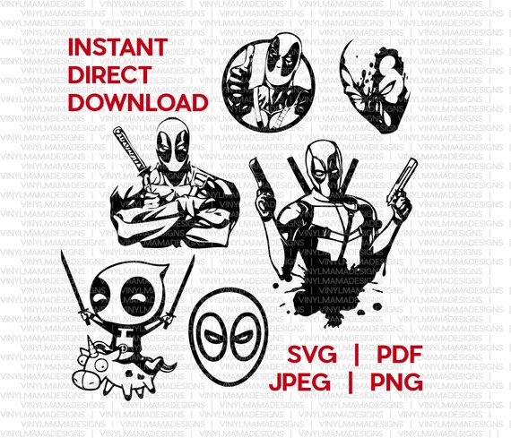Large Set of Deadpool Designs DIRECT INSTANT DOWNLOAD - Etsy
