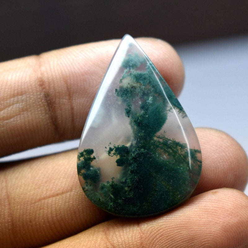 Moss Agate Cabochon - Etsy