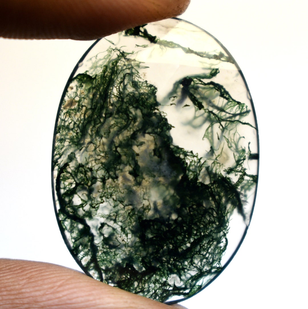 Top Grade AAA Quality Moss Agate Gemstone Natural Moss Agate Cut ...