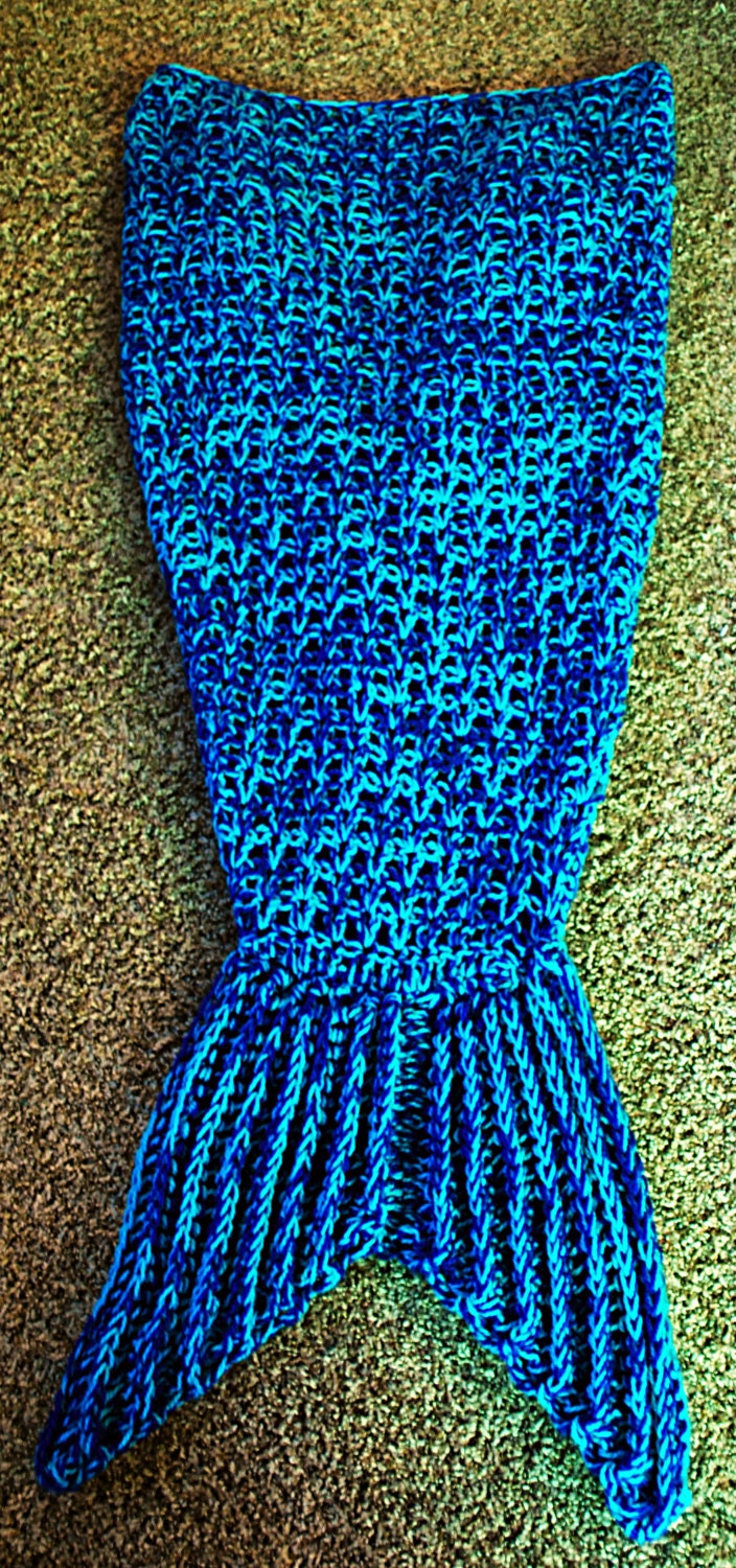 Mermaid Tail Snuggle Sack Afghan - Etsy