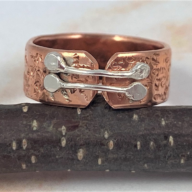 Silver Copper Ring - Etsy