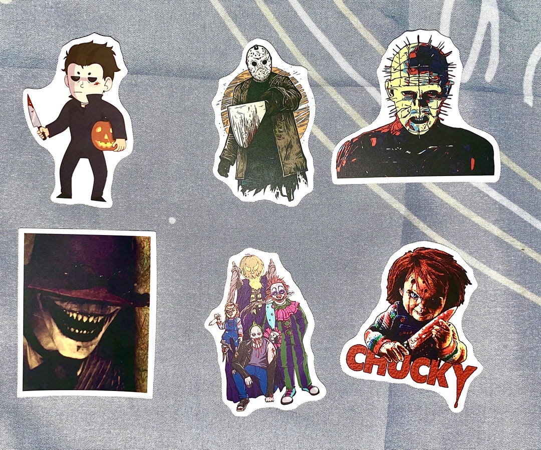 Scary Horror Themed Sticker 5 Pack Plus 1 Free and FREE SHIPPING - Etsy