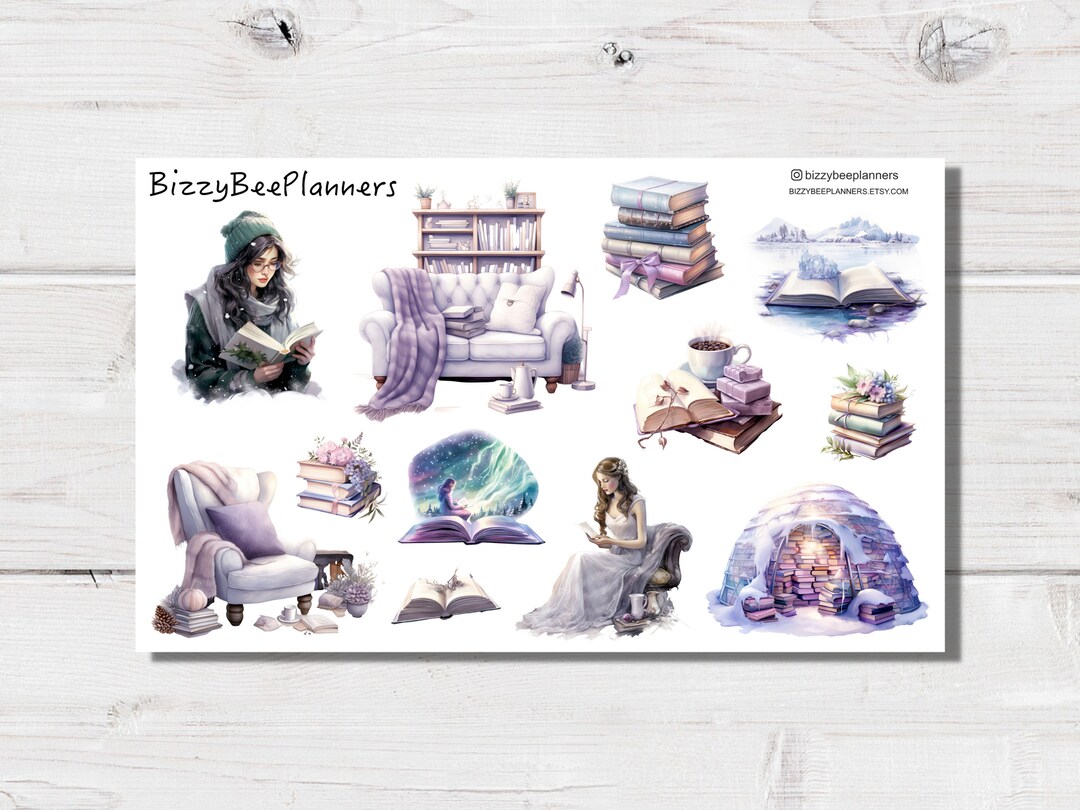 A Winter Story Deco Stickers- Transparent Stickers- Reading Stickers ...