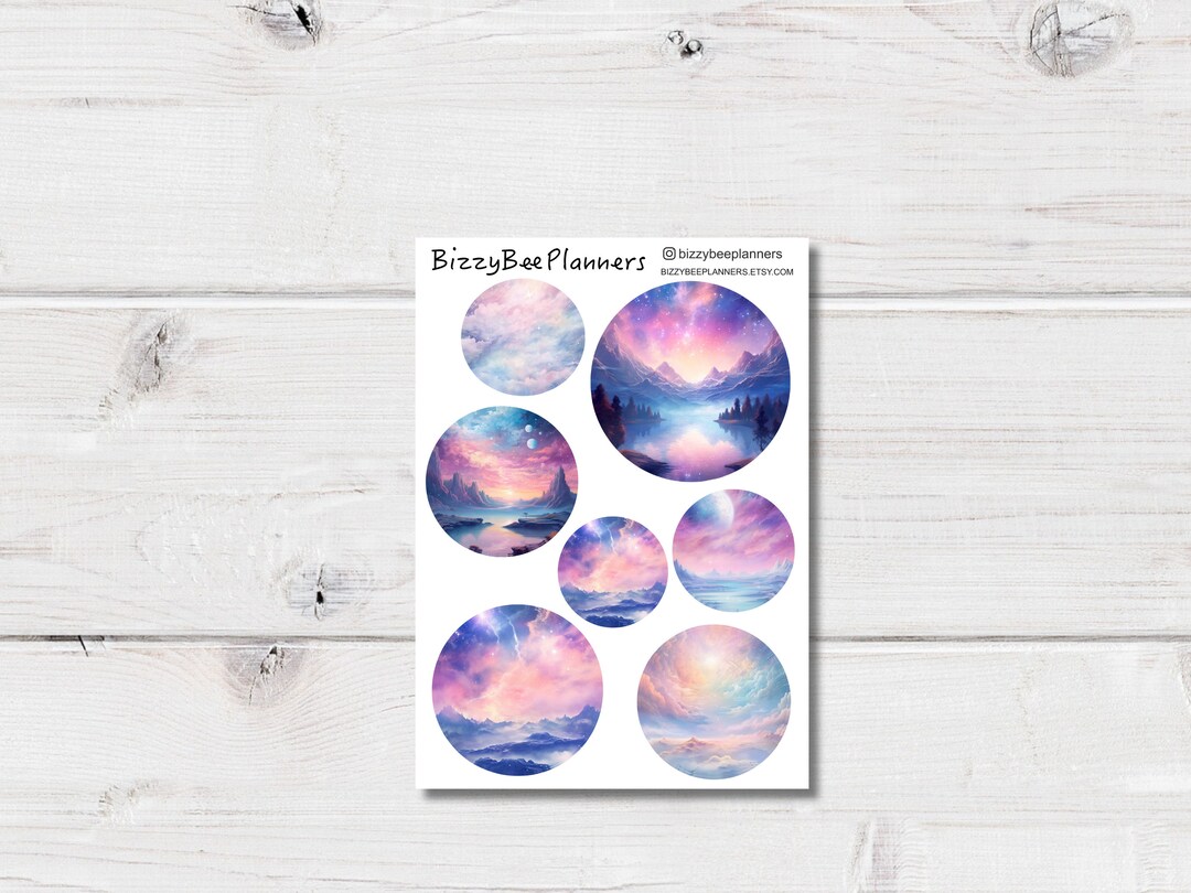 Pastel Skies Deco- Planner Stickers- Journal Stickers- Sky Stickers ...