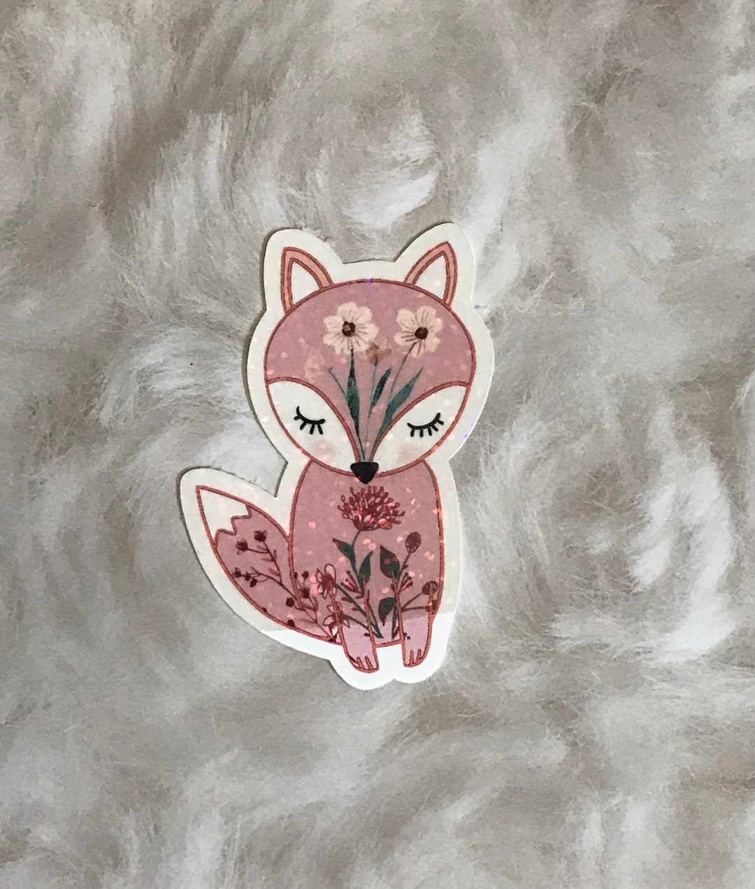Fox Holo Sticker Flake- Fall Planner Stickers- Autumn Stickers- Sticker ...