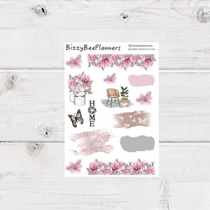 Pink Glam Journaling Kit Journalling Stickers Planner Stickers Floral ...