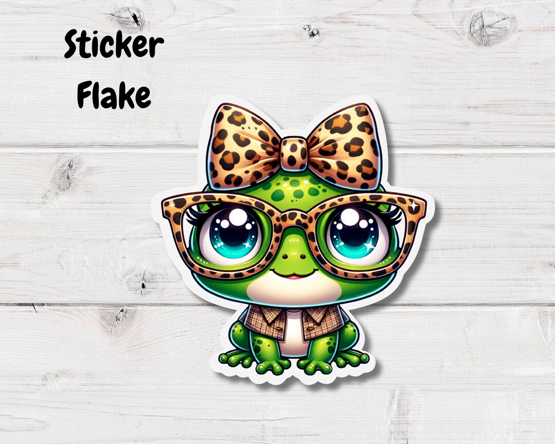 Fashionista Frog Deco Stickers- Clear Stickers- Planner Stickers ...