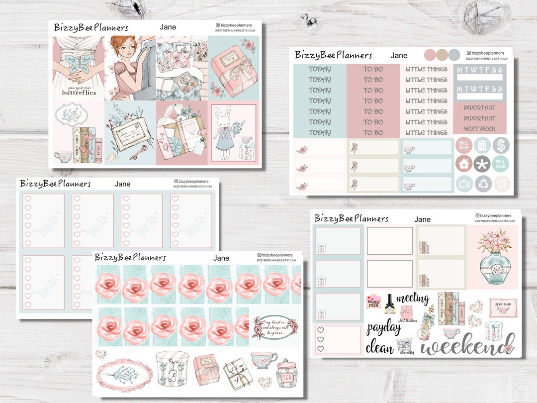Jane Weekly Planner Kit- Standard Vertical Weekly Kit- Pride and ...