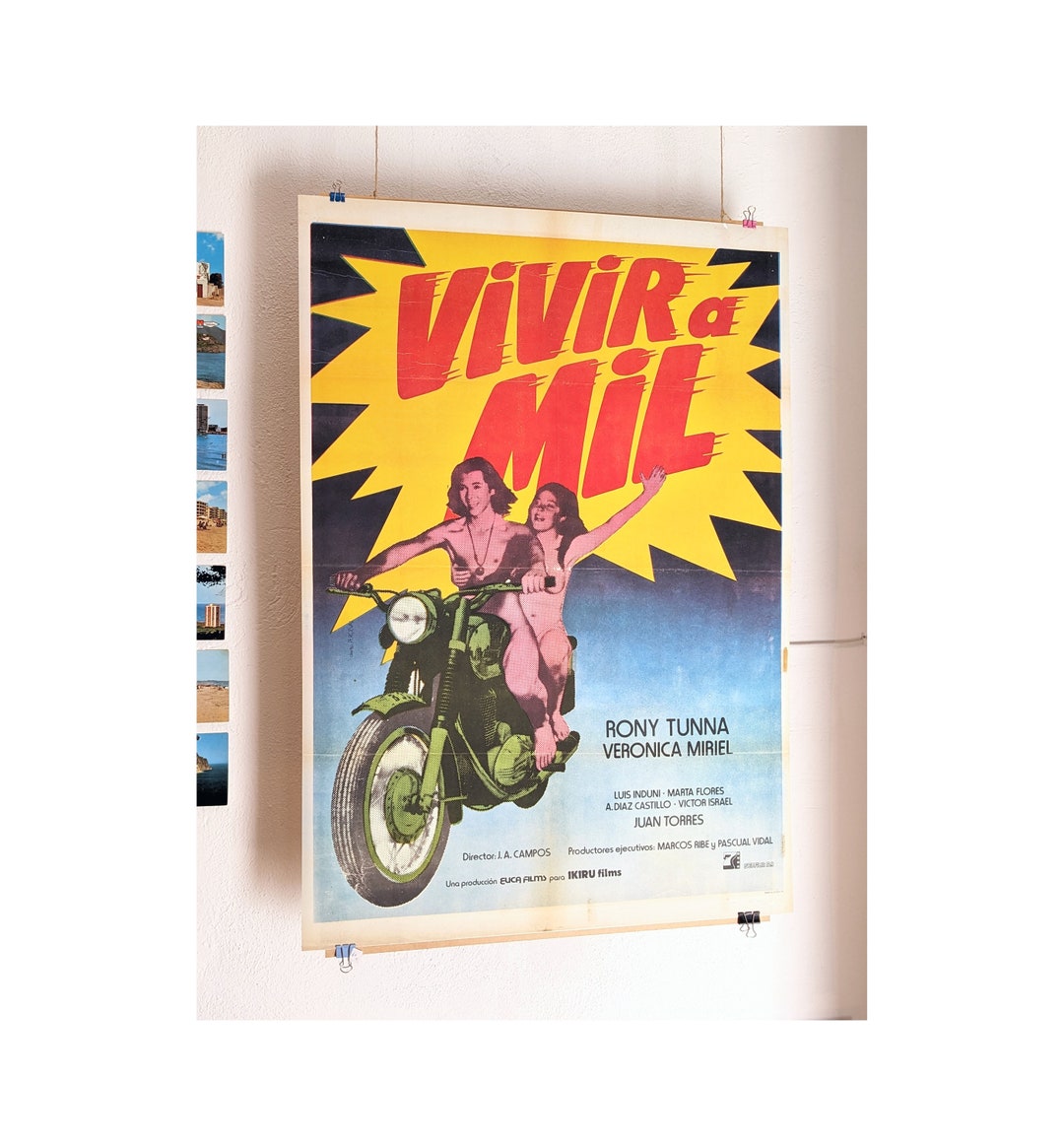 Vivir a Mil - Movie Poster - 1976 - Etsy