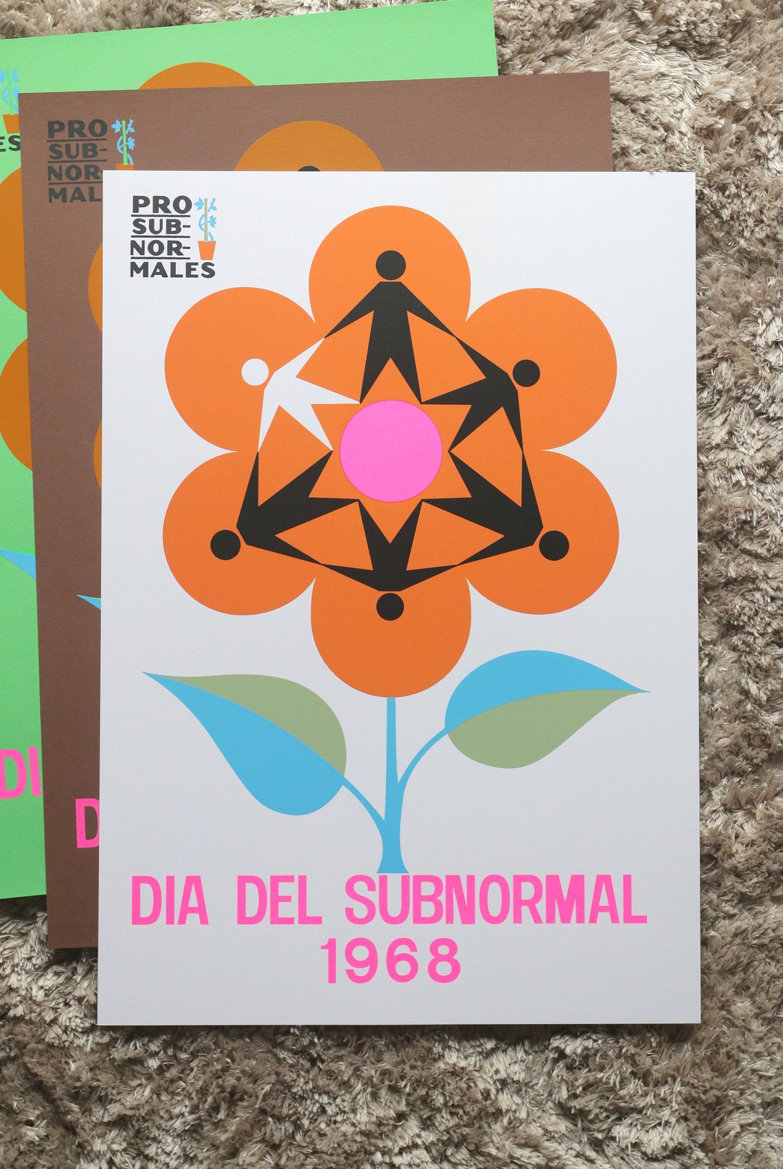 Vintage Poster Dia Del Subnormal 1968 Silkscreen | Etsy
