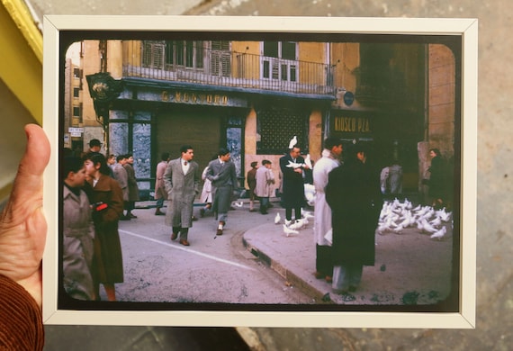 Art & Collectibles Original Watercolor Painting Spanish plaza Plaza de ...