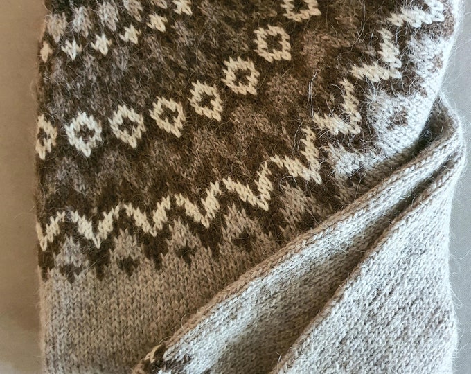 Wool Sweater Icelandic Pattern - Etsy